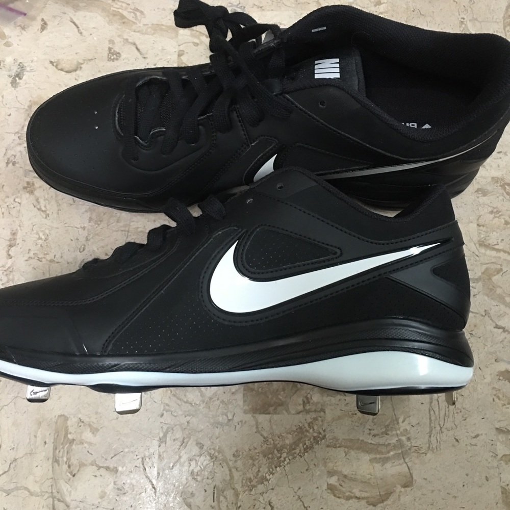 Nike Mvp Pro Baseball Cleats Spikes Black/White New S… - Gem